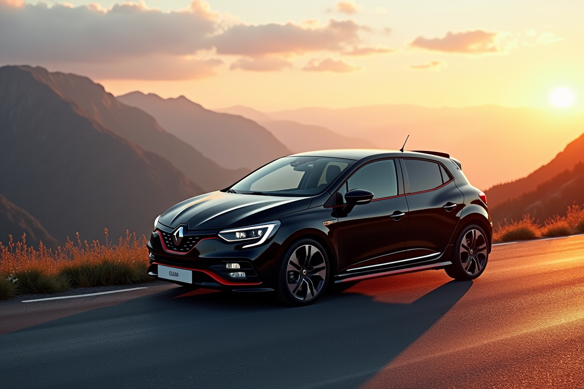 La clio 5 alpine noire séduit par son style et ses performances